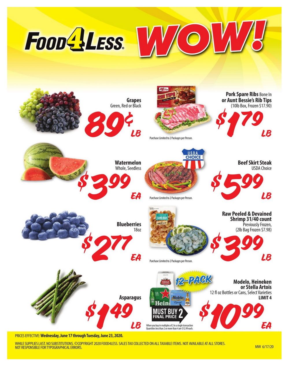 Food 4 Less Weekly Ad Jun 17 – Jun 23, 2020