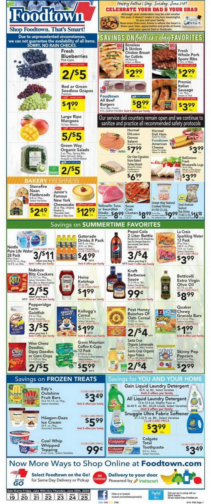 Foodtown Weekly Ad Jun 19 – Jun 25, 2020