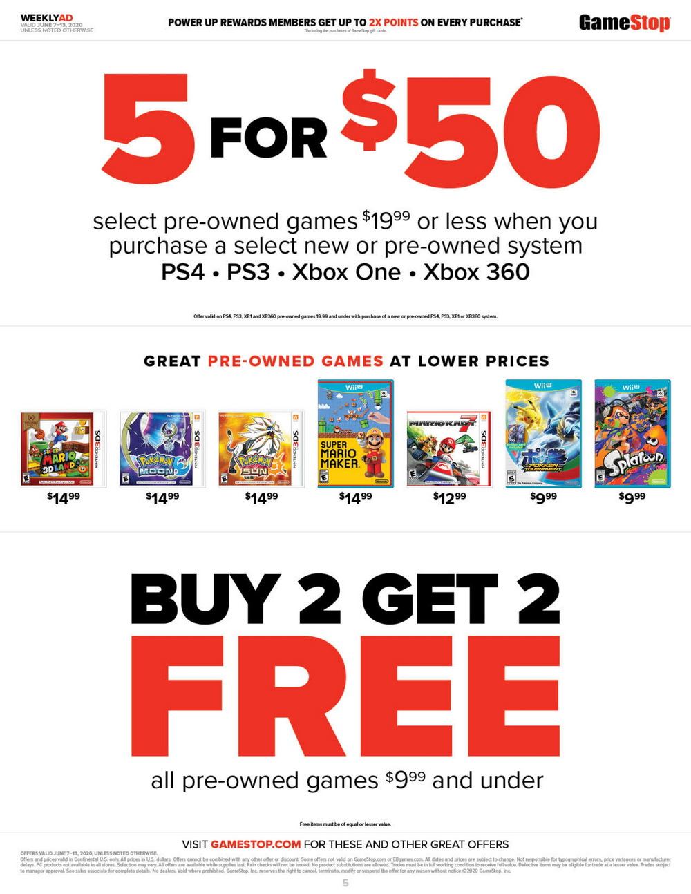 GameStop Weekly Ad June 07 – June 13, 2020