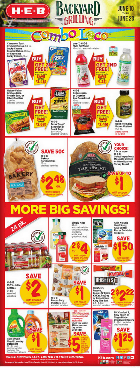 HEB Weekly Ad June 10 – June 16, 2020