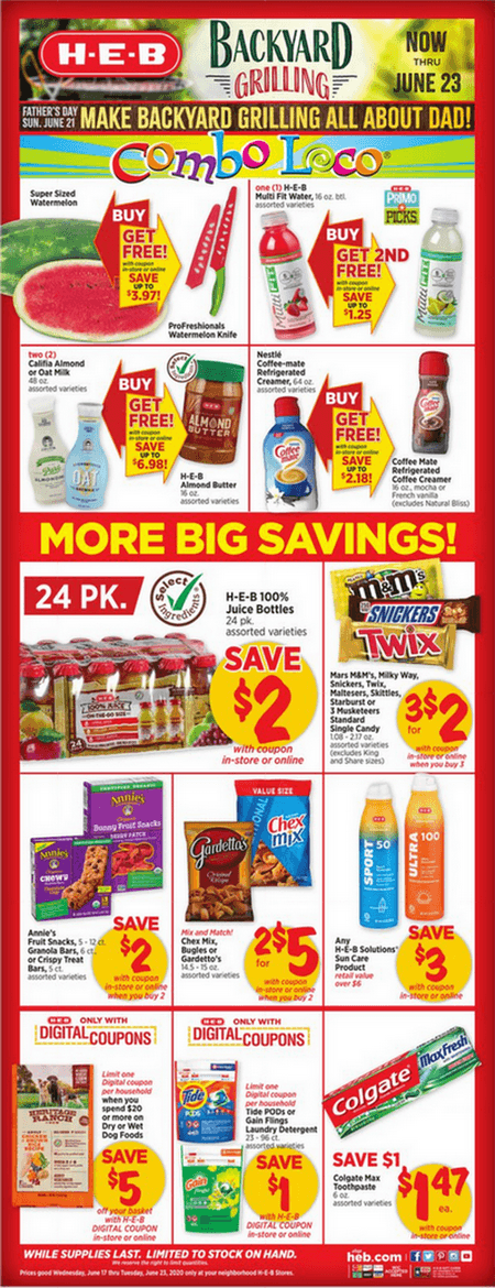 HEB Weekly Ad June 17 – June 23, 2020