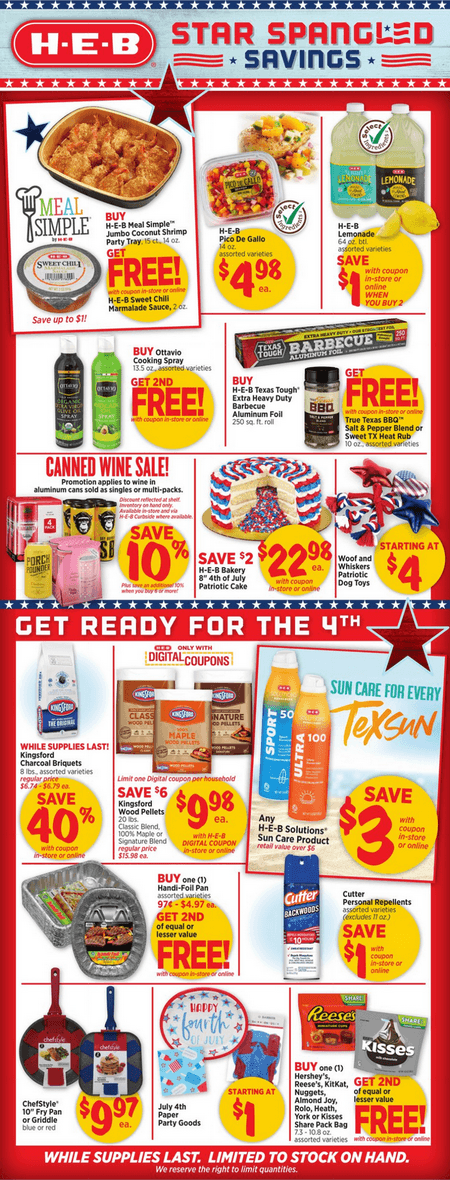 HEB Weekly Ad June 24 – June 30, 2020
