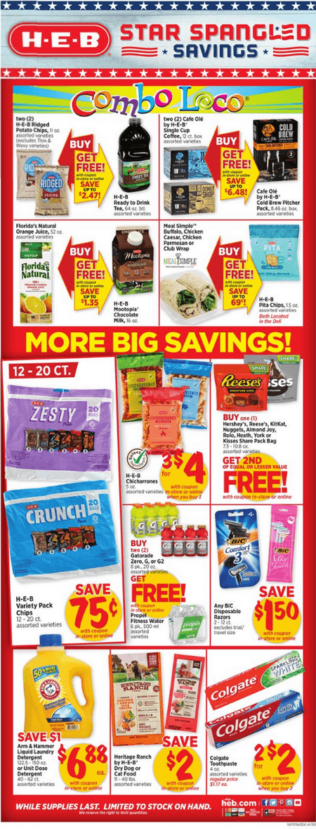 HEB Weekly Ad July 01– July 07, 2020