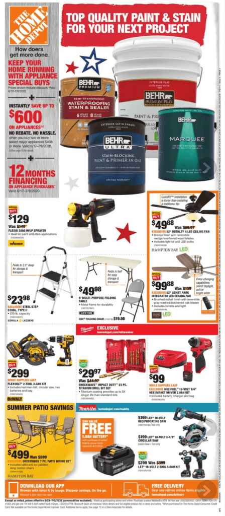 Home Depot Weekly Ad Jun 25 – Jul 05, 2020