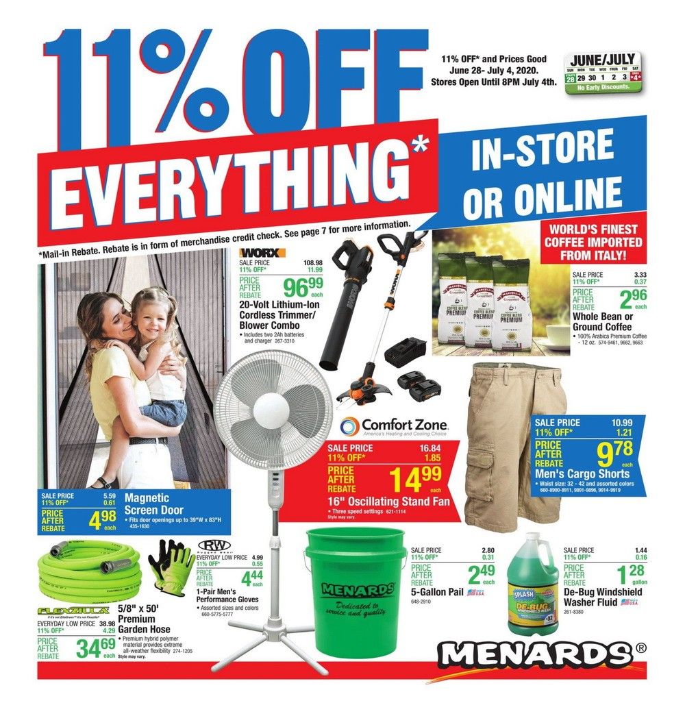 Menards Weekly Ad June 28 – July 04, 2020