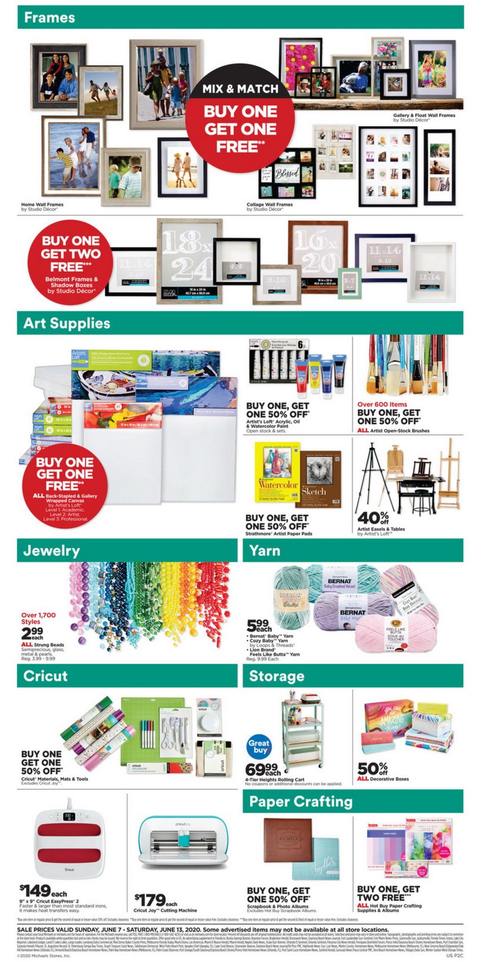 Michaels Weekly Ad Jun 07 – Jun 13, 2020