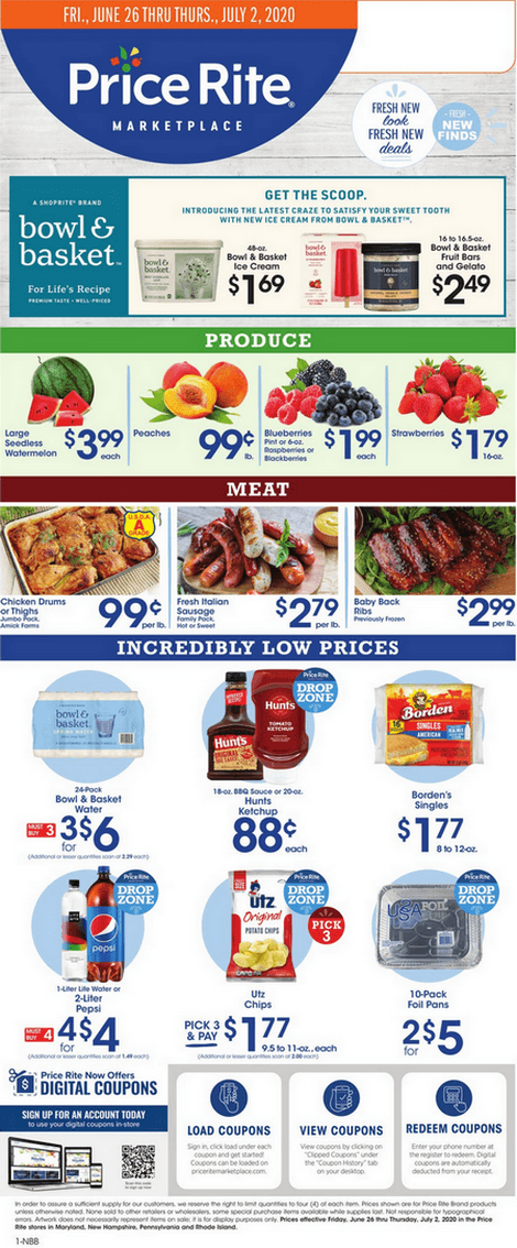 Price Rite Weekly Ad June 26 – July 02, 2020