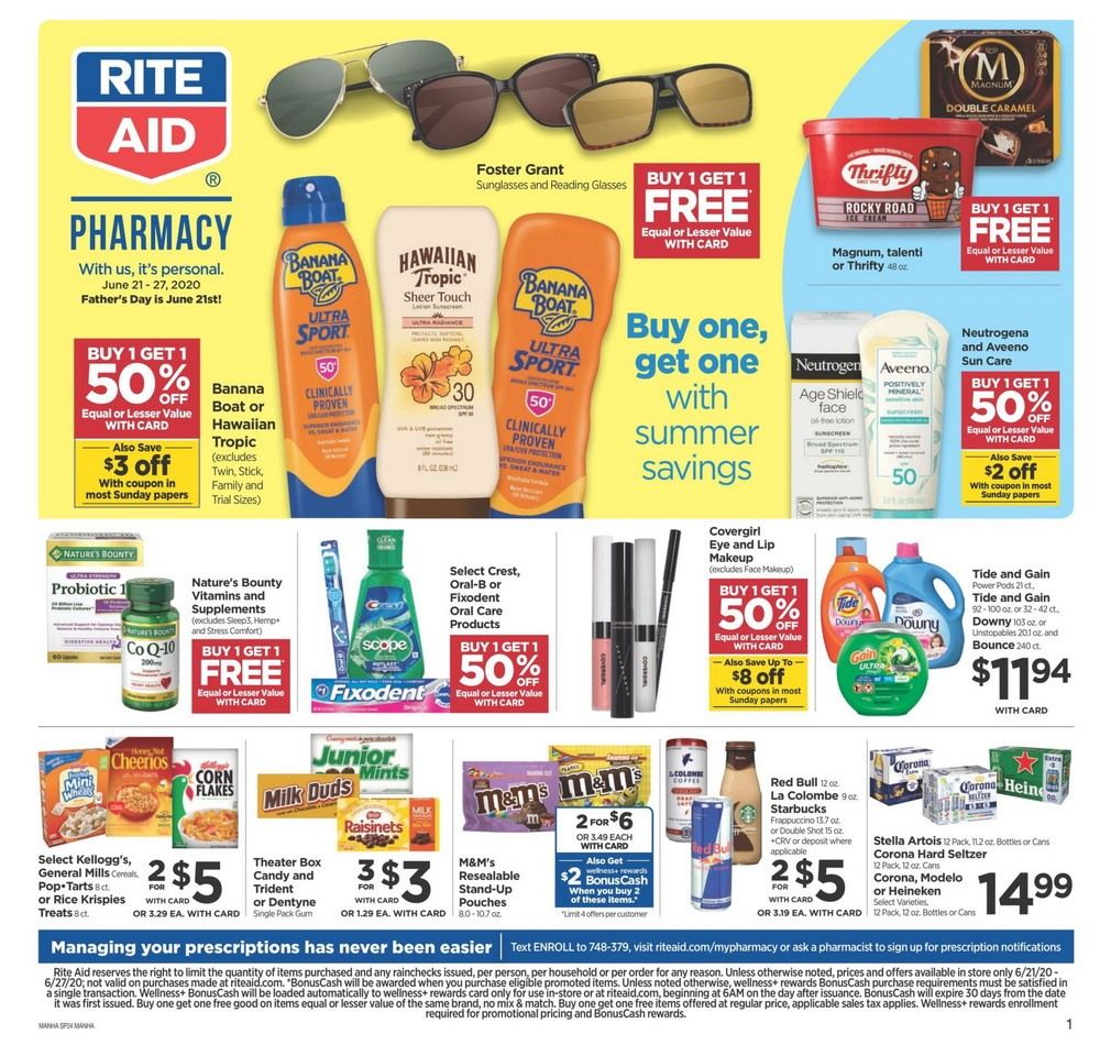 Rite Aid Weekly Ad June 21 – June 27, 2020