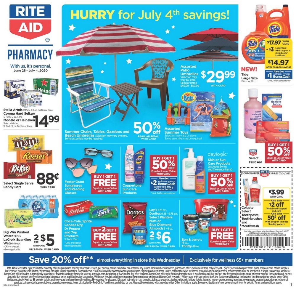 Rite Aid Weekly Ad June 28 – July 04, 2020