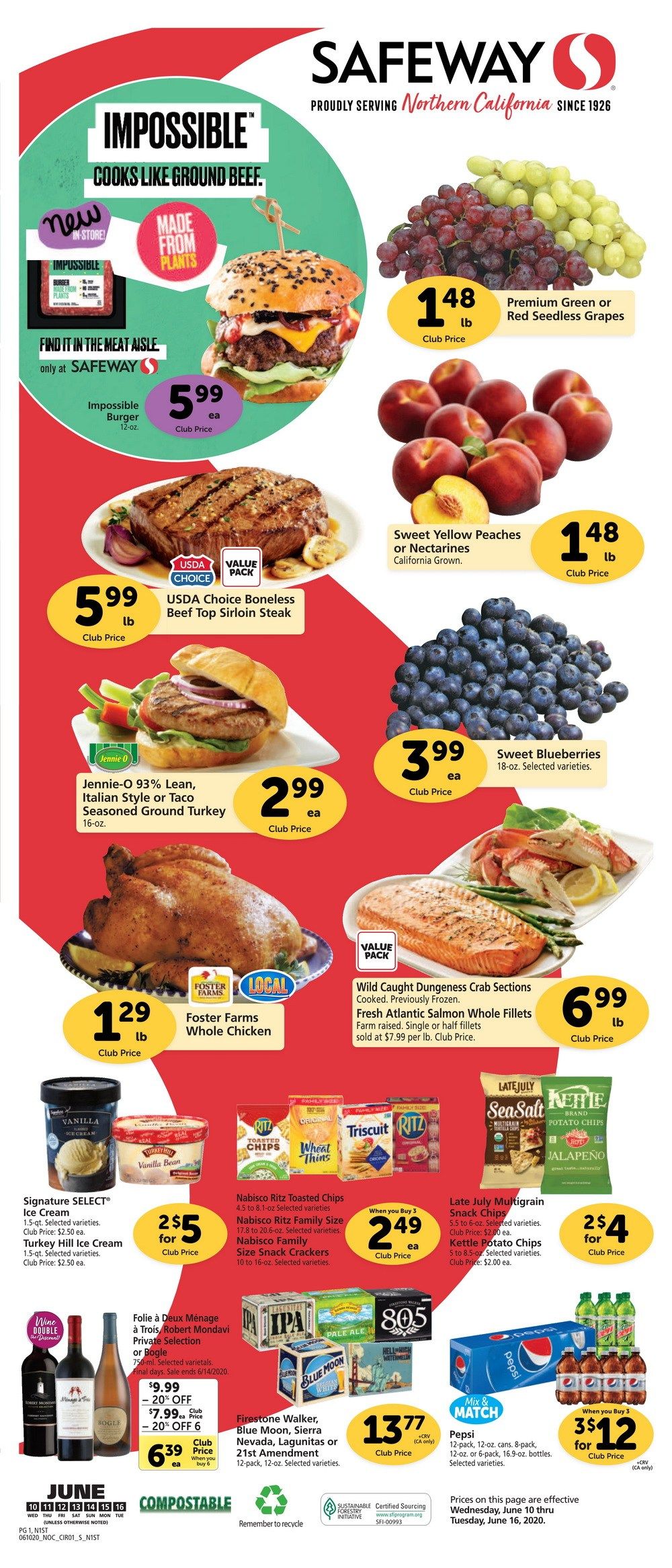 Safeway Weekly Ad Jun 10 – Jun 16, 2020