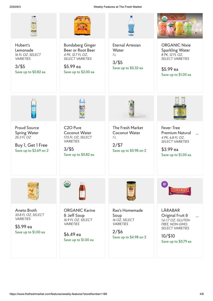 The Fresh Market Weekly Specials Jun 03 – Jun 09, 2020