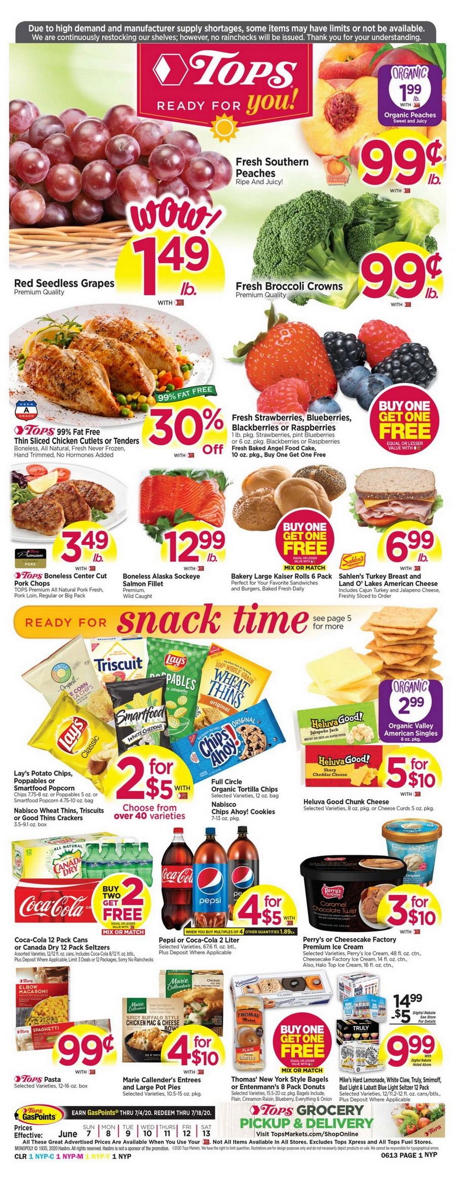 Tops Weekly Circular Jun 07 – Jun 13, 2020