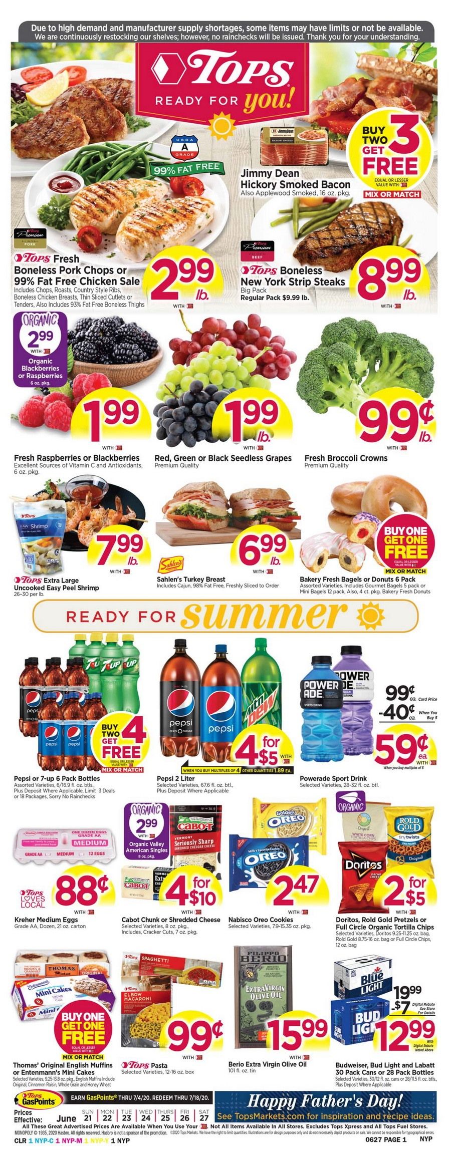 Tops Weekly Circular Jun 21– Jun 27, 2020