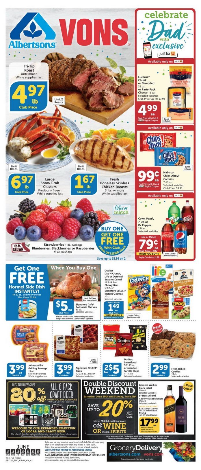 Vons Weekly Ad June 17 – June 23, 2020