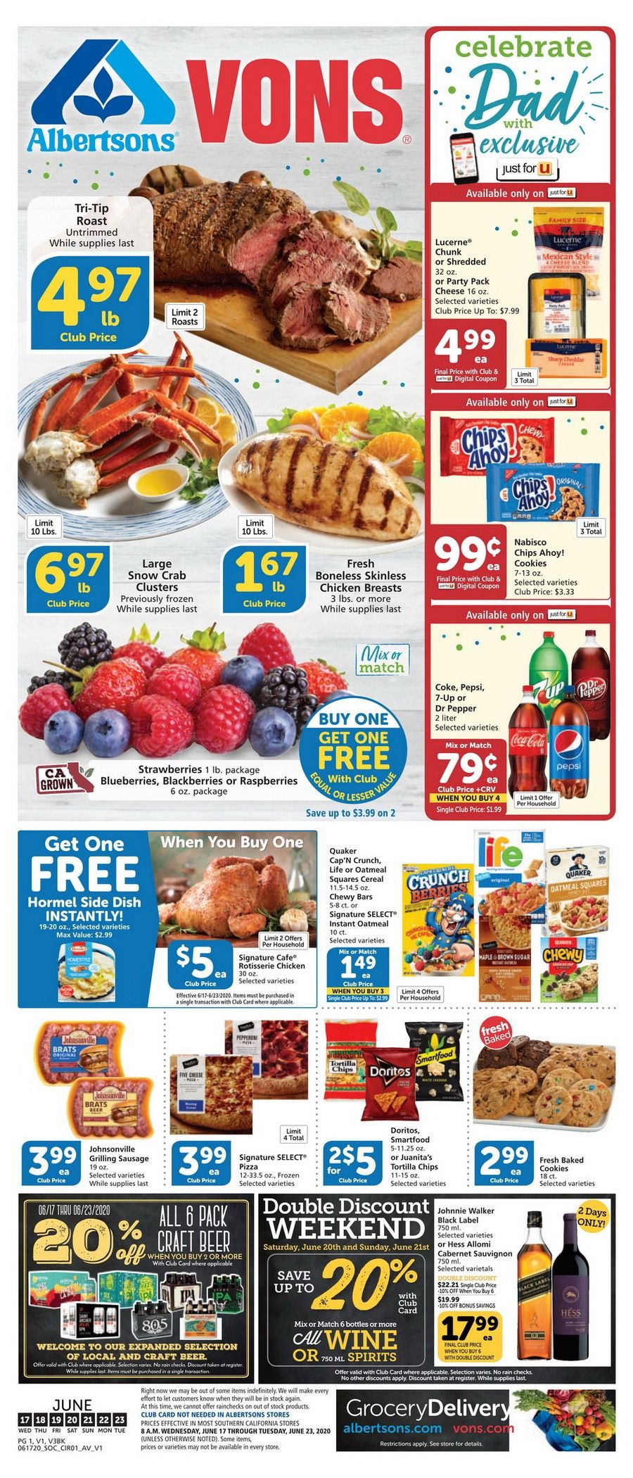 Vons Weekly Ad June 17 – June 23, 2020