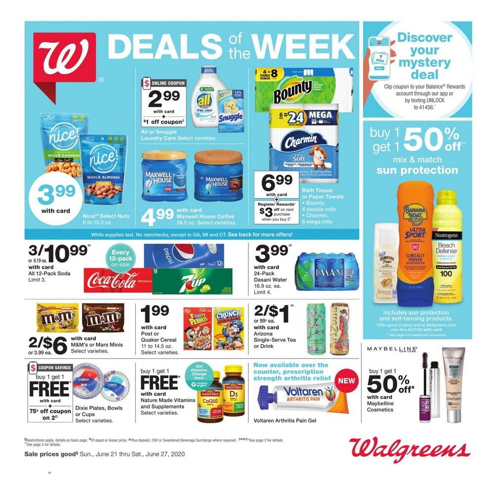 Walgreens Weekly Ad June 21 – June 27, 2020