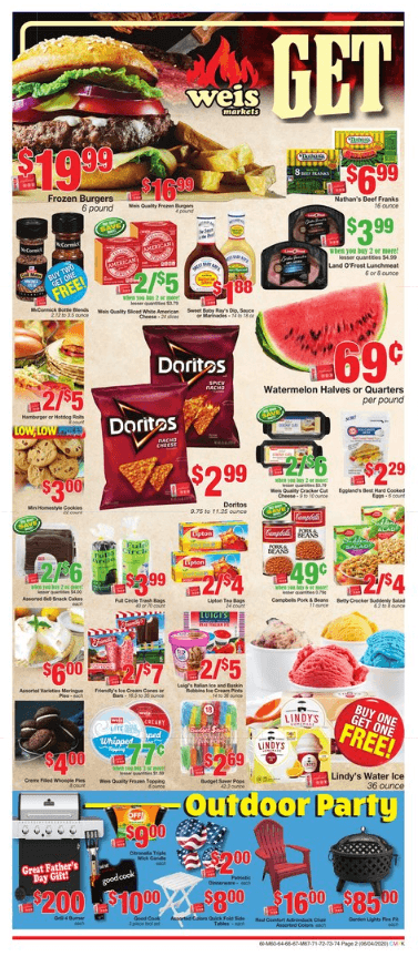 Weis Markets Weekly Ad Jun 04 – Jul 16, 2020