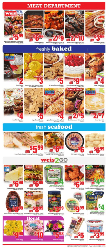 Weis Markets Weekly Ad Jun 04 – Jul 16, 2020