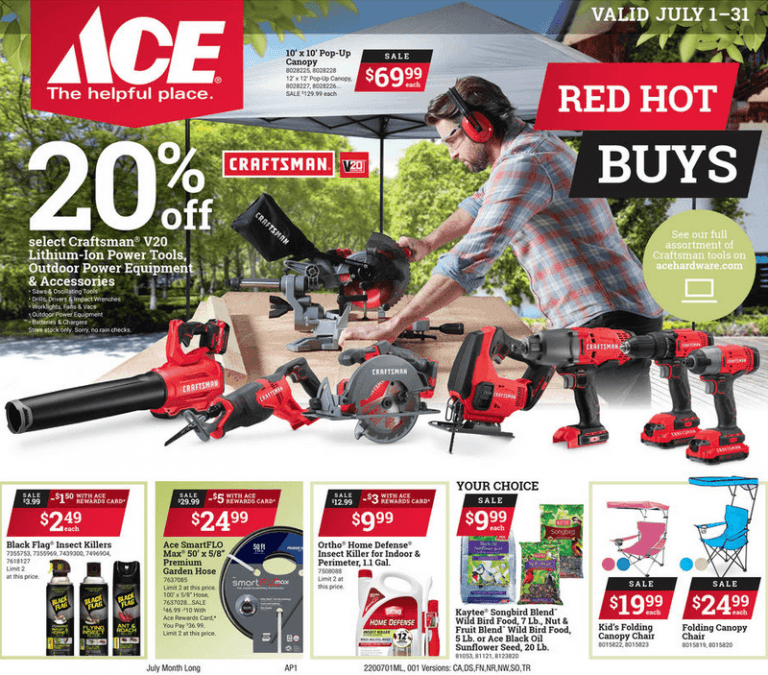 ACE Hardware Monthly Ad July 01 – July 31, 2020