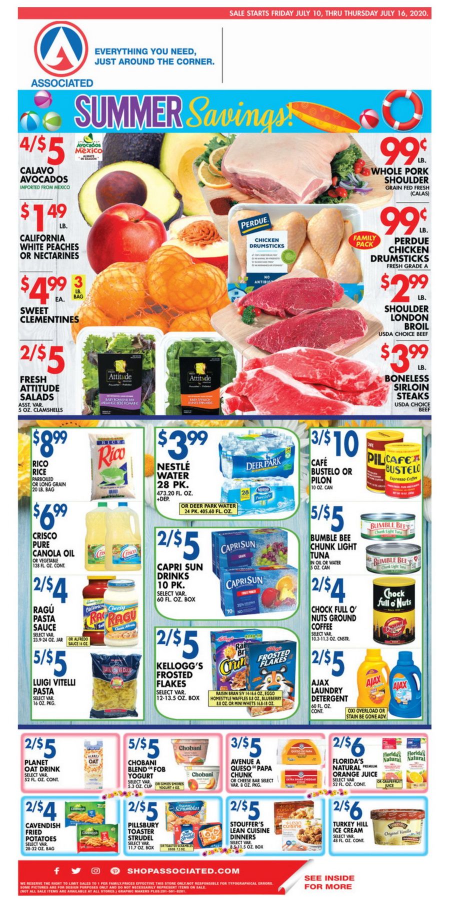 Associated Supermarkets Weekly Ad July 10 – July 16, 2020