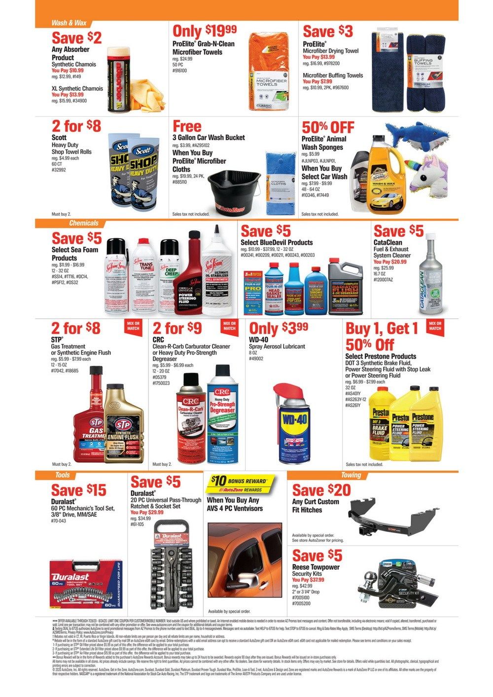 AutoZone Monthly Circular Jul 28 – Aug 24, 2020