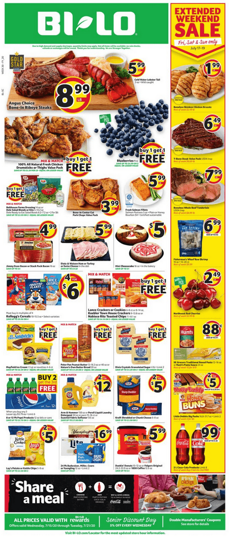 BI-LO Weekly Circular July 15- July 21, 2020