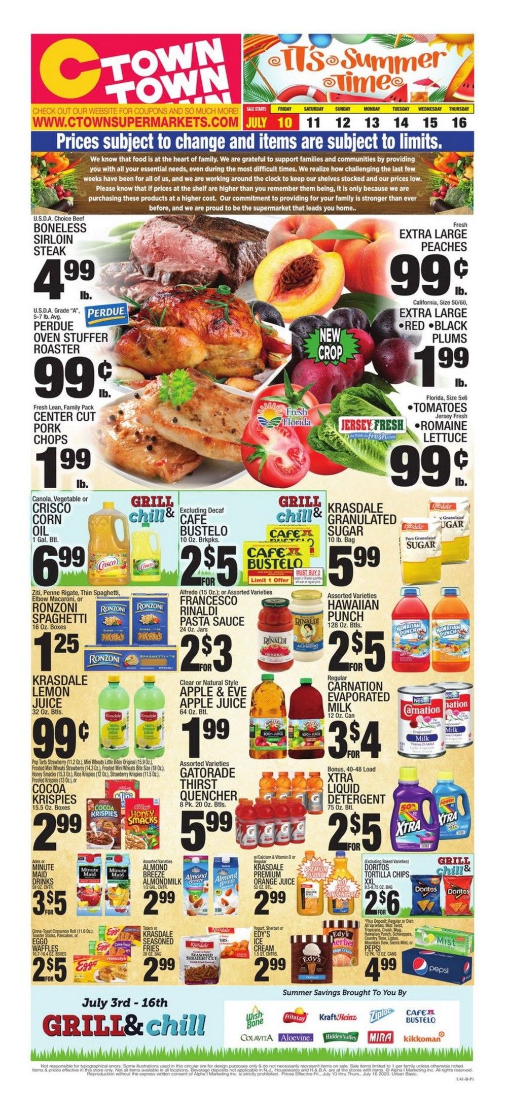 C-Town Weekly Ad July 10 – July 16, 2020