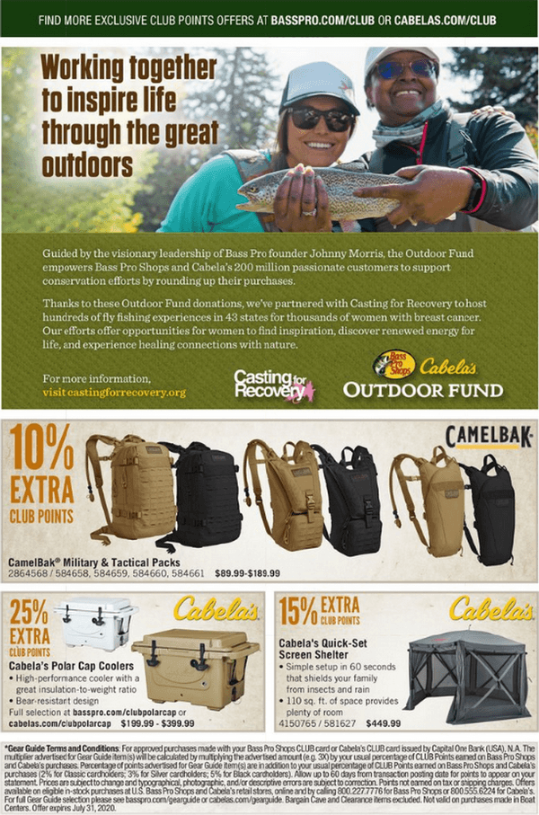 Cabela's Monthly Gear Guide July 01 – July 31, 2020
