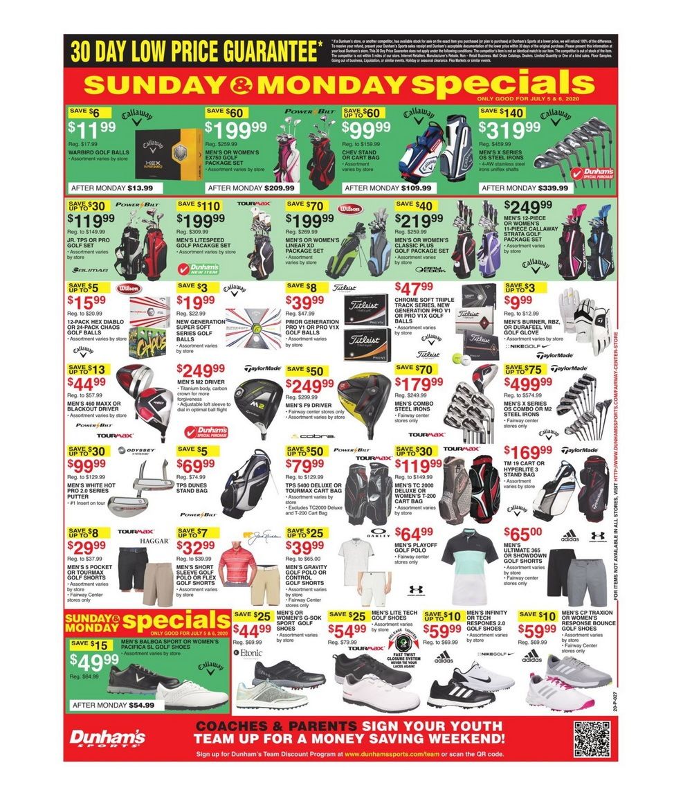 Dunham's Sports Weekly Ad July 04 – July 09, 2020