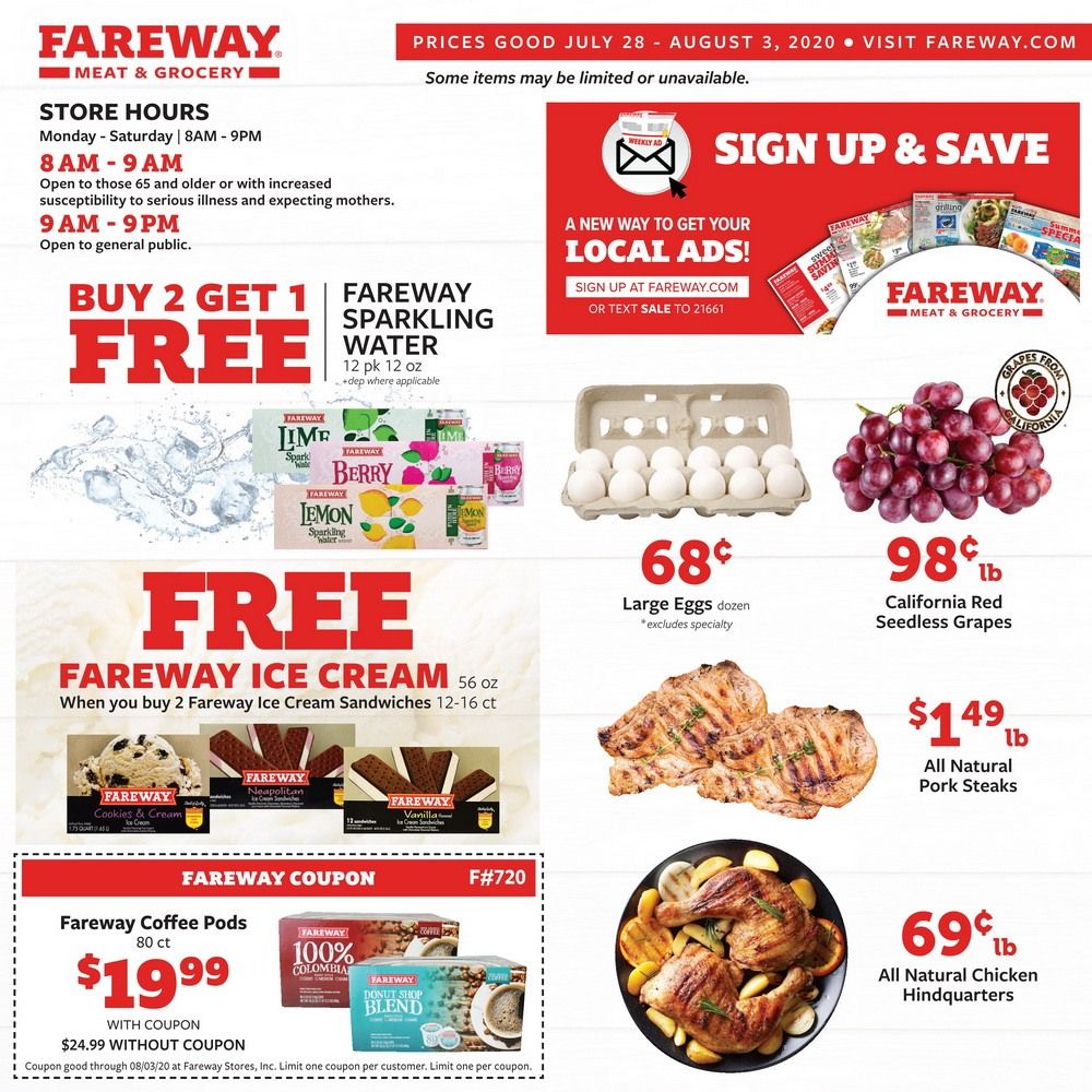 Fareway Weekly Ad Jul 28 – Aug 03, 2020