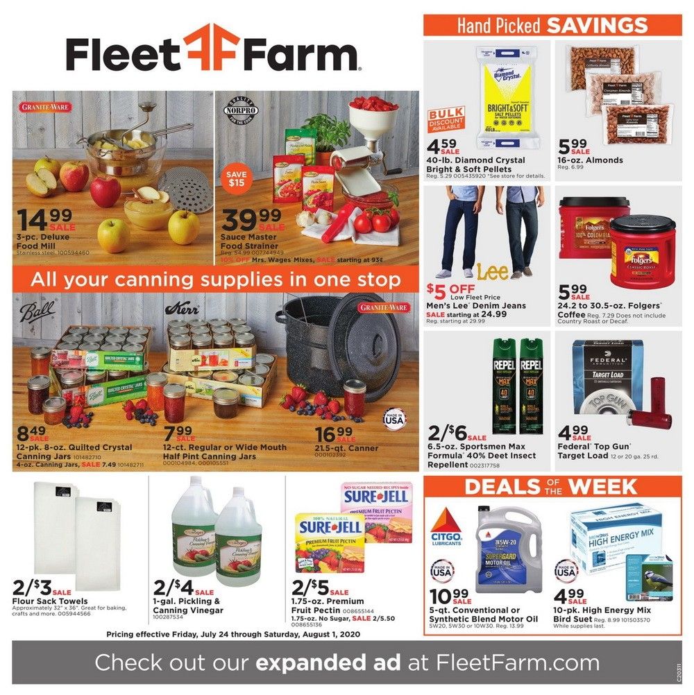 Fleet Farm Weekly Ad Jul 24 – Aug 01, 2020