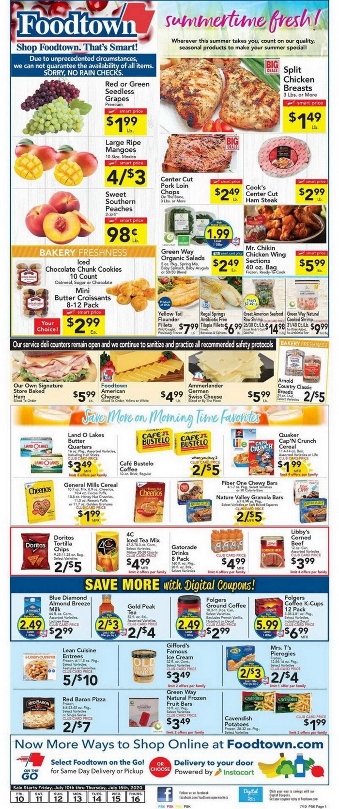 Foodtown Weekly Ad July 10– July 16, 2020