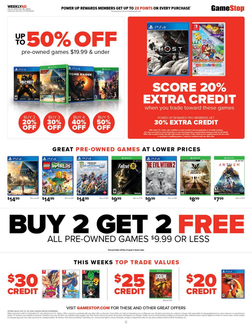 GameStop Weekly Ad July 12 – July 18, 2020