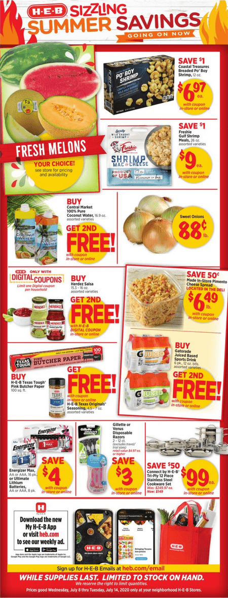 HEB Weekly Ad July 08– July 14, 2020