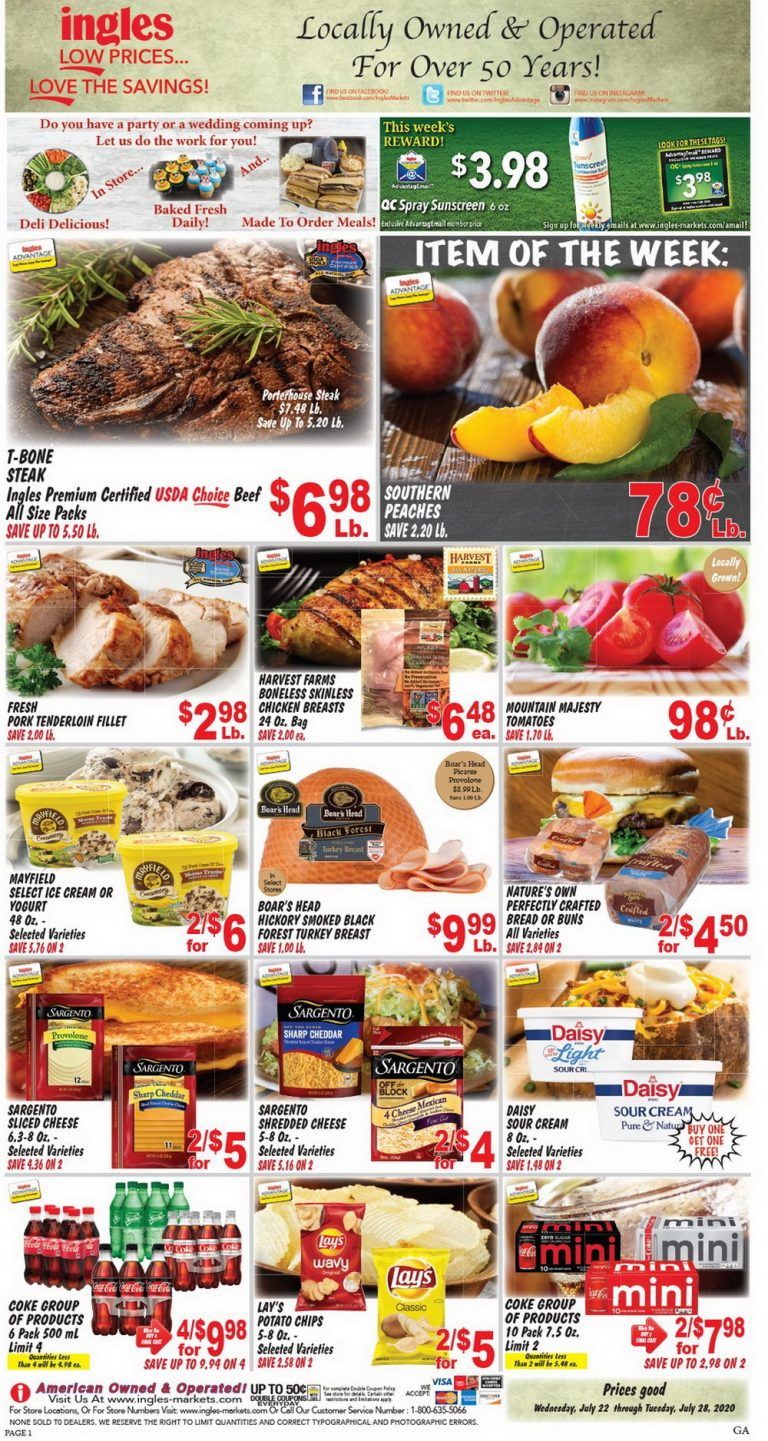 Ingles Weekly Flyer July 22 – July 28, 2020