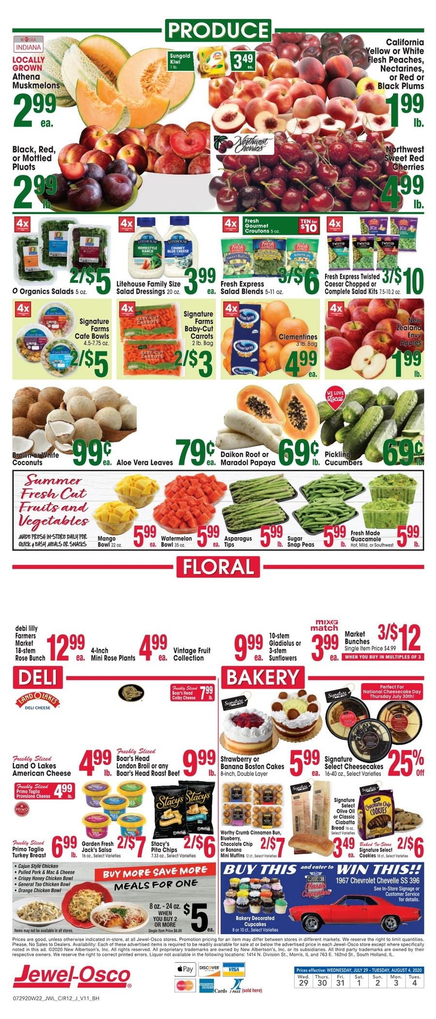 Jewel Osco Weekly Circular Jul 29 – Aug 04, 2020