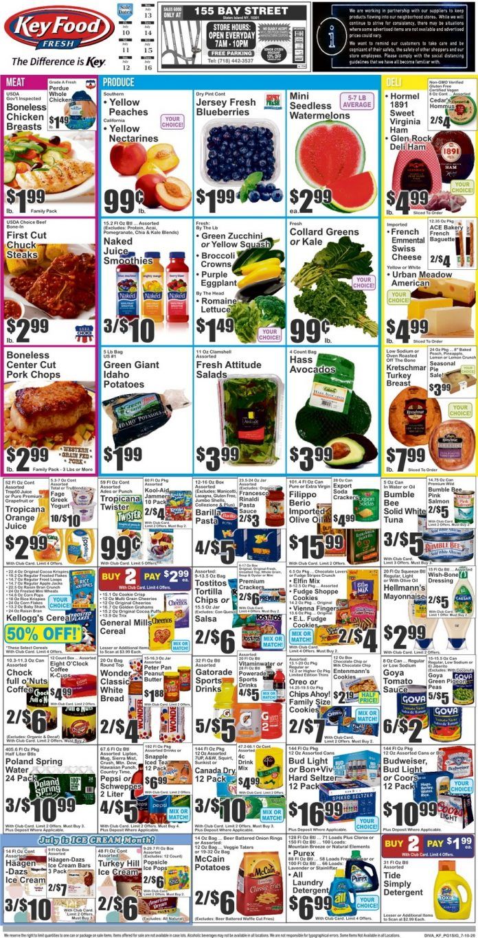 Key Food Weekly Ad July 10 – July 16, 2020