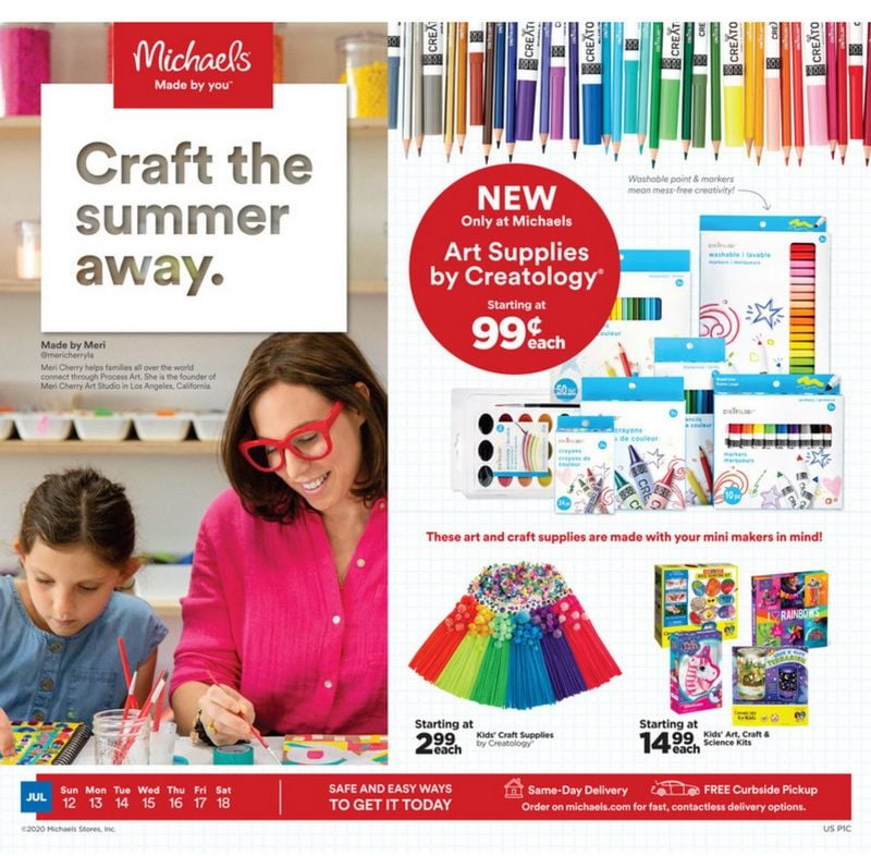 Michaels Weekly Ad July 12 – July 18, 2020