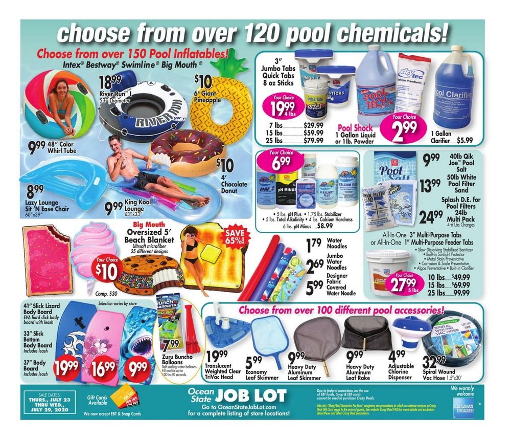 Ocean State Job Lot Weekly Ad July 23 – July 29, 2020