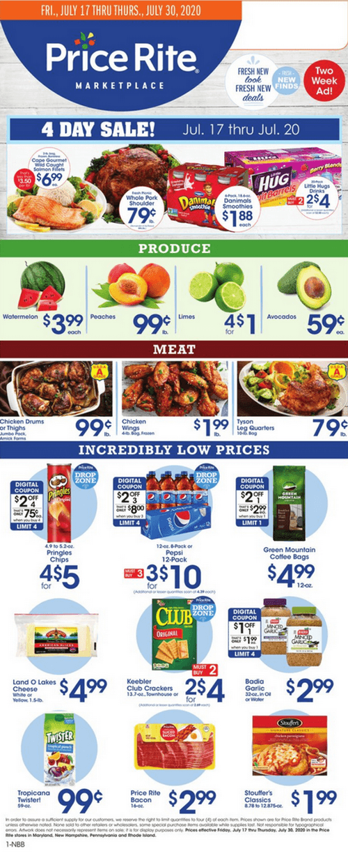 Price Rite Weekly Ad July 17 – July 30, 2020