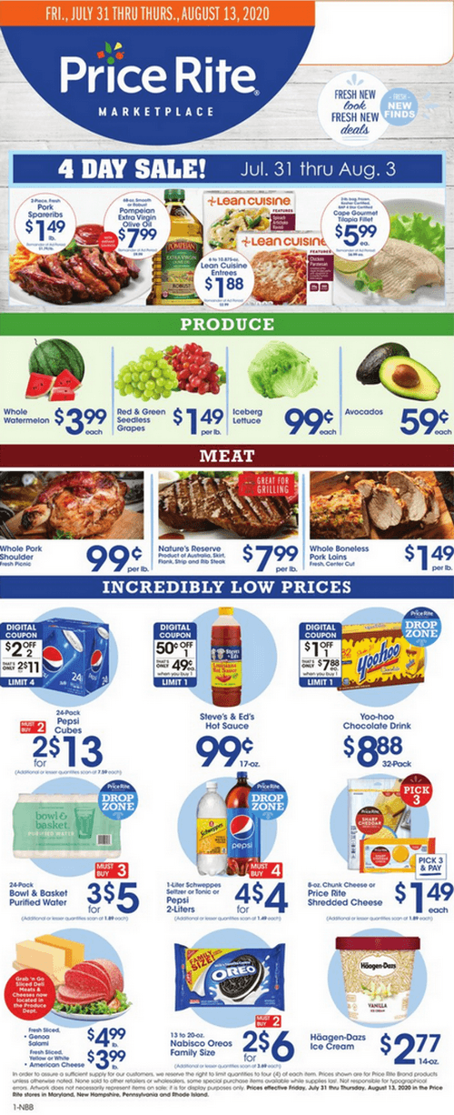 Price Rite Weekly Ad Jul 31 – Aug 13, 2020