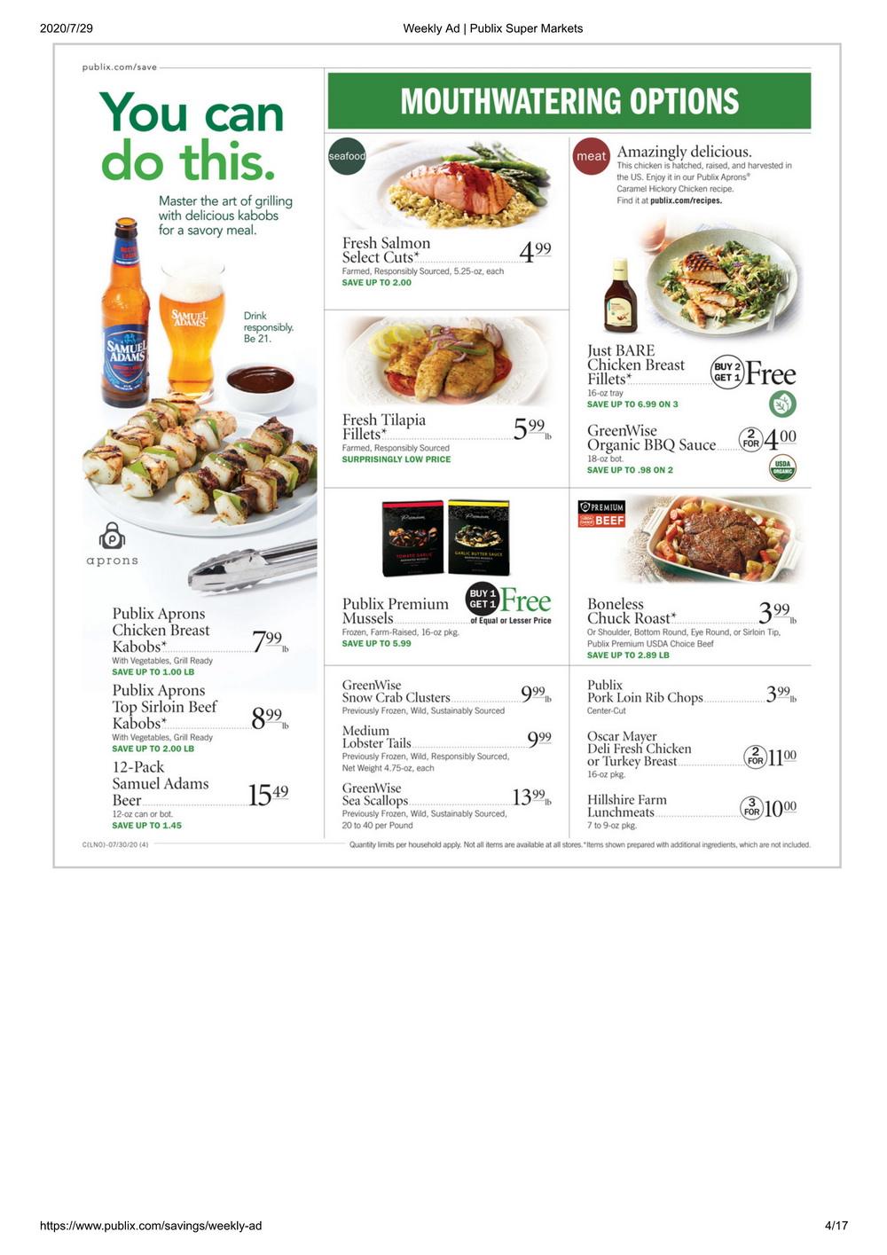 Publix Weekly Ad July 29 – Aug 04, 2020
