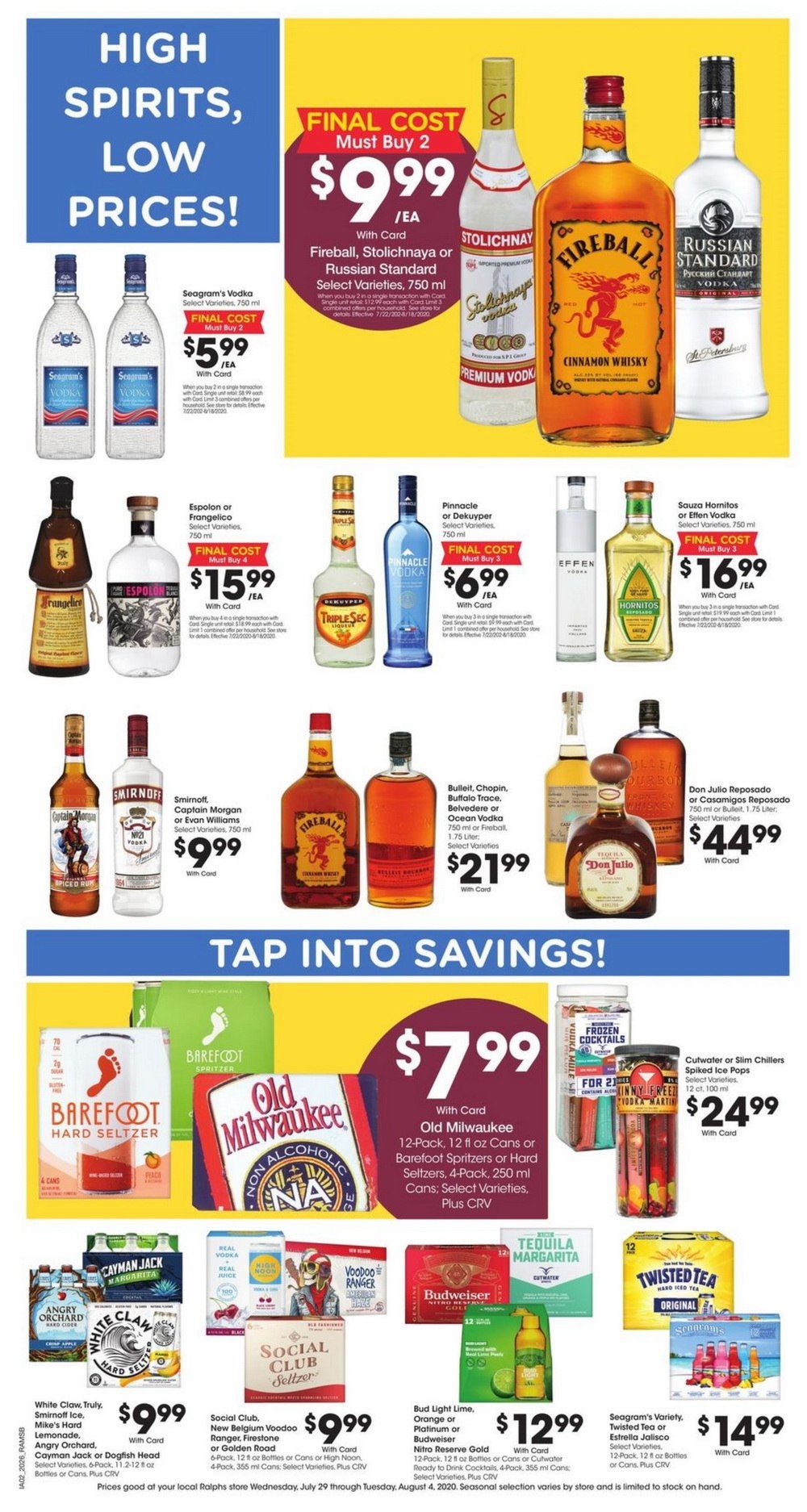 Ralphs Weekly Ad July 29 – Aug 04, 2020