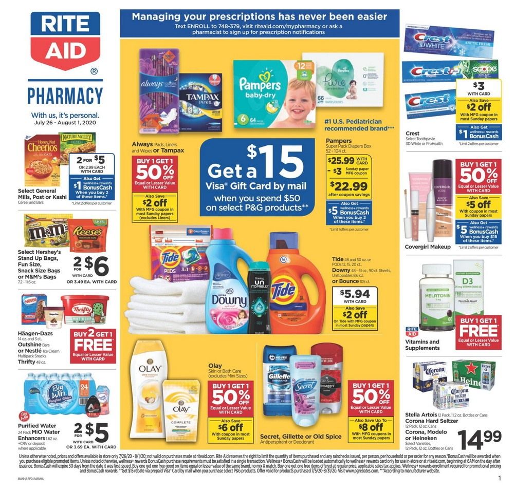 Rite Aid Weekly Ad Jul 26 – Aug 01, 2020