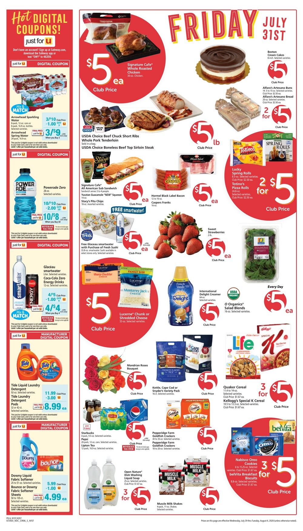 Safeway Weekly Ad July 29 – Aug 04, 2020