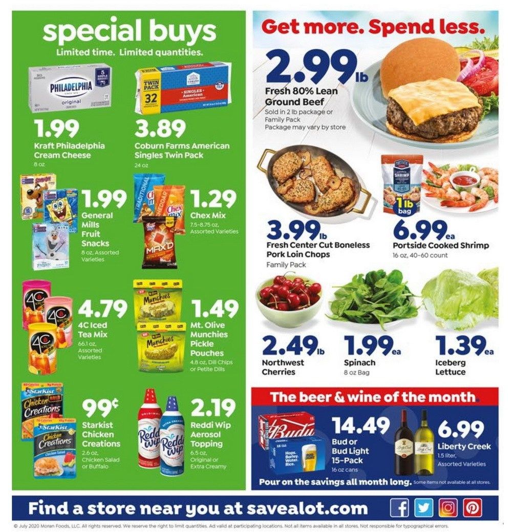 Save A Lot Weekly Ad July 15 – July 21, 2020
