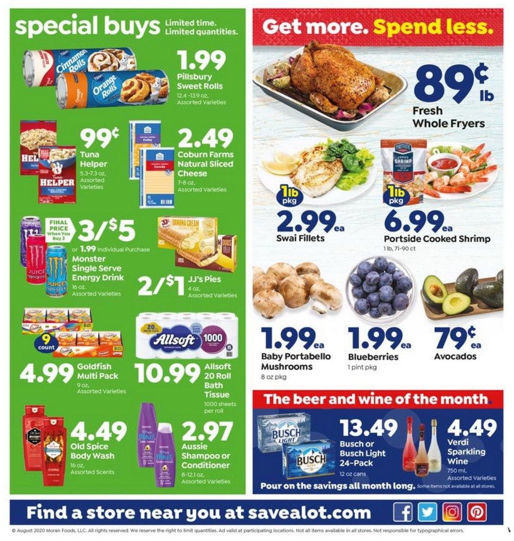 Save A Lot Weekly Ad Jul 29 – Aug 04, 2020