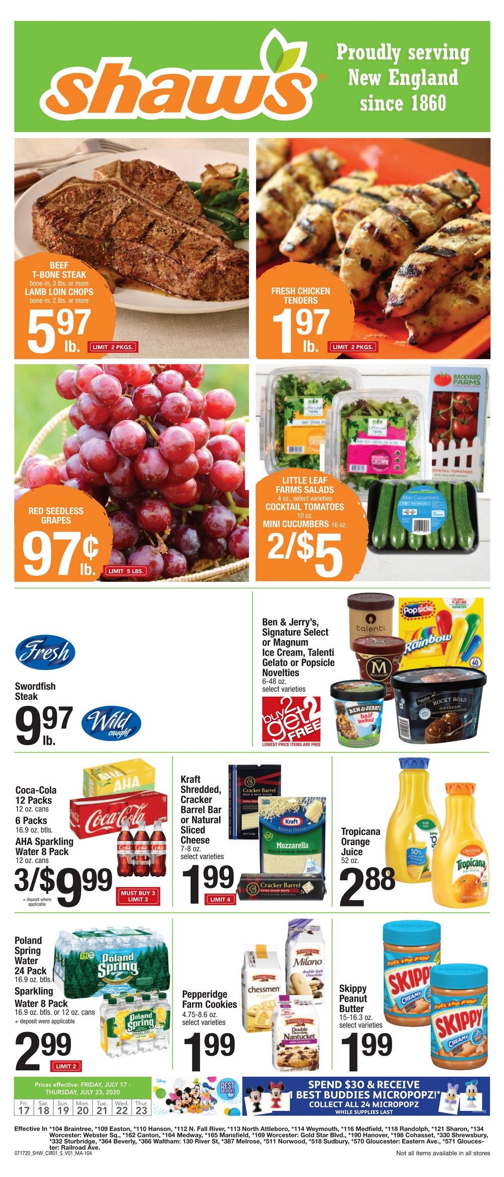 Shaw's Weekly Ad July 17– July 23, 2020