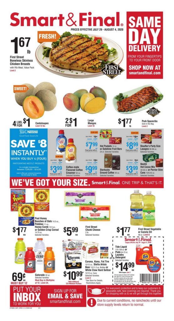 Smart & Final Weekly Ad Jul 29 – Aug 04, 2020