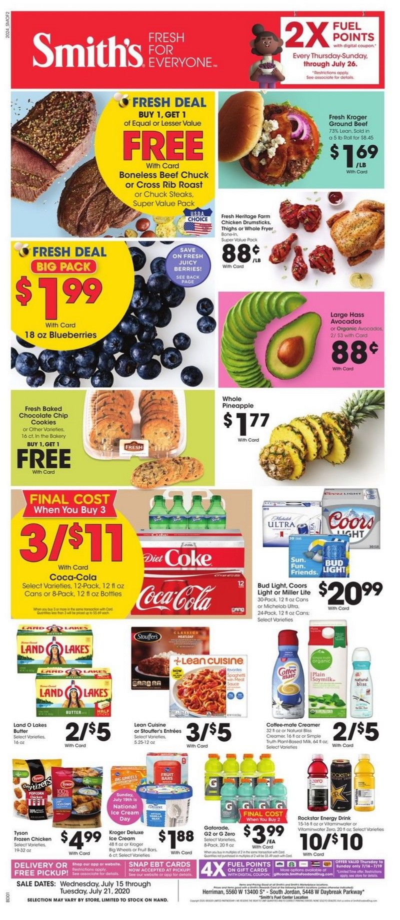 Smith's Food and Drug Weekly Circular July 15 – July 21, 2020